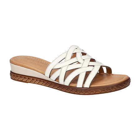 Womens Tuscany by Easy Street Edda Wedge Slide Sandals