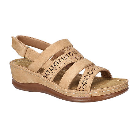 Click here for Easy Street Womens Alexi Wedge Sandals  7 Extra Wi... prices