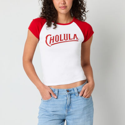 Ripple Junction Cholula Raglan Semi Fit Cropped Tee Girls Juniors Crew ...