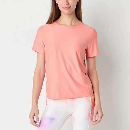 Xersion Womens Tall Crew Neck Short Sleeve Quick Dry Active T-Shirt  X-large Tall  Pink