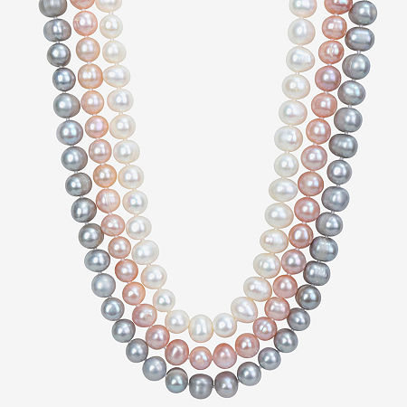 Click here for Womens White 20 Inch Strand Necklace  One Size prices