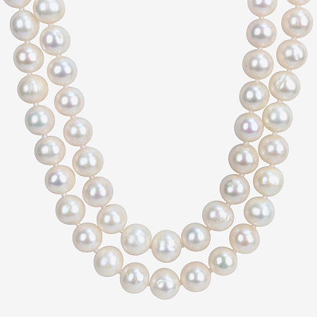 Click here for Womens White 18 Inch Strand Necklace  One Size prices
