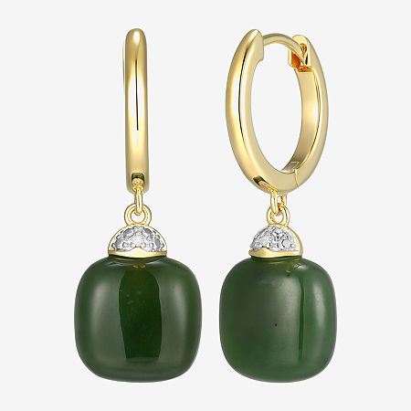 Click here for Womens Diamond Accent Genuine Green Jade 18K Gold... prices