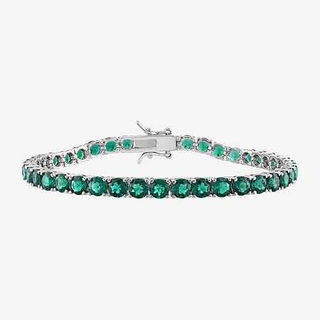 Click here for Gemstone Sterling Silver 7.25 Inch Tennis Bracelet... prices