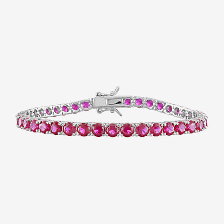 Click here for Gemstone Sterling Silver 7.25 Inch Tennis Bracelet... prices