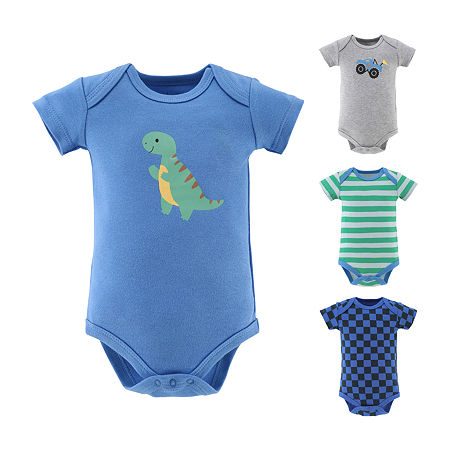 Click here for The Peanutshell Boy Truck Dino Bodysuits  4-Pack -... prices