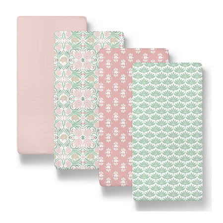 Click here for The Peanutshell Botanical Elephant Bassinet Sheets... prices