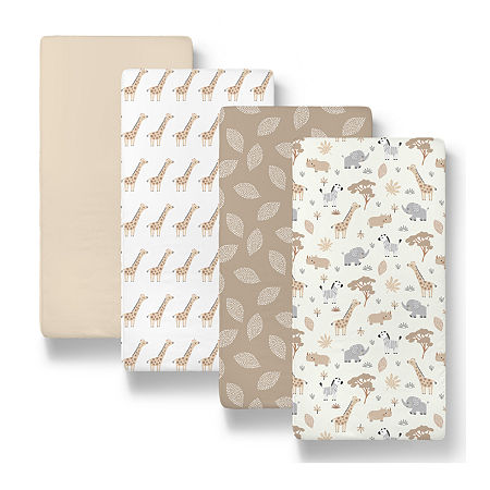 Click here for The Peanutshell Safari Neutral Bassinet Sheets for... prices