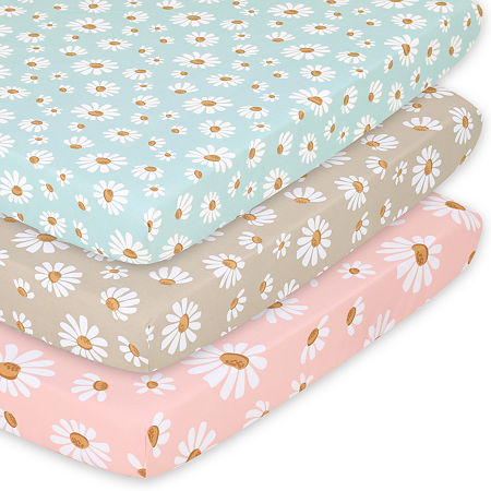 Click here for The Peanutshell Daisy Dreams 3-Pack Fitted Playard... prices