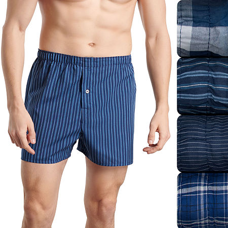 Click here for Fruit of the Loom Premium Cotton Mens 4 Pack Boxer... prices