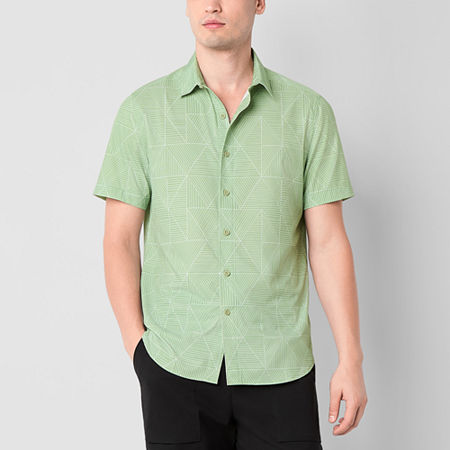 Click here for Stylus Mens Short Sleeve Regular Fit Button-Down S... prices