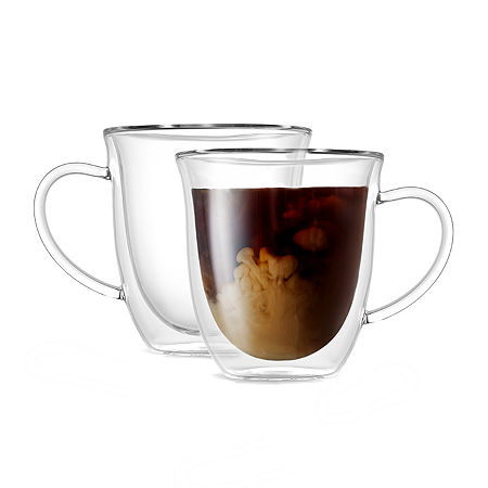 Click here for Joyjolt Serene 2-pc. Cappuccino Cup  One Size  Whi... prices