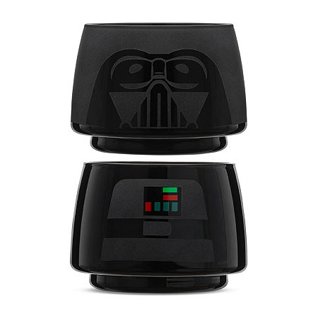 JoyJolt Star Wars Stackable Character Collection Darth Vader Stackable Glasses - 8 oz - Black