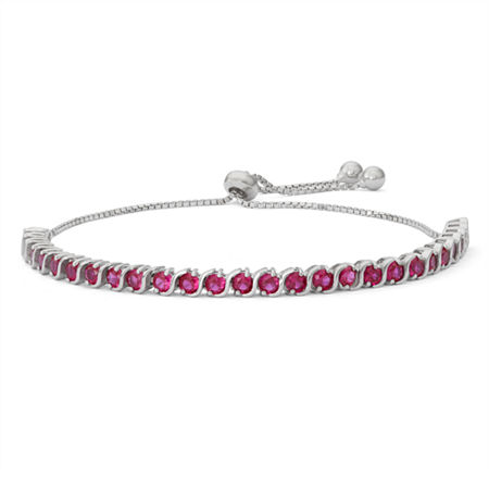 Click here for Womens Lab Created Red Ruby Sterling Silver Bolo B... prices