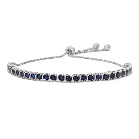 Click here for Womens Lab Created Blue Sapphire Sterling Silver B... prices