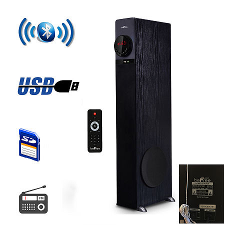 Click here for beFree Sound Bluetooth Powered Tower Speaker in Bl... prices