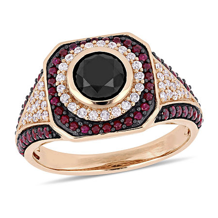 Click here for Womens 1 1/4 CT. T.W. Natural Black Diamond 10K Ro... prices