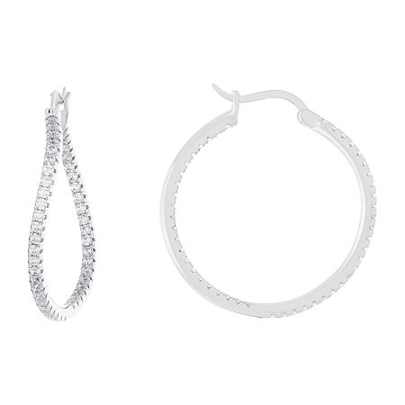 Click here for Sparkle Allure Womens Cubic Zirconia 32.2mm Hoop E... prices