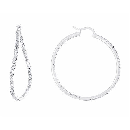 Click here for Sparkle Allure Womens Cubic Zirconia 40.9mm Hoop E... prices