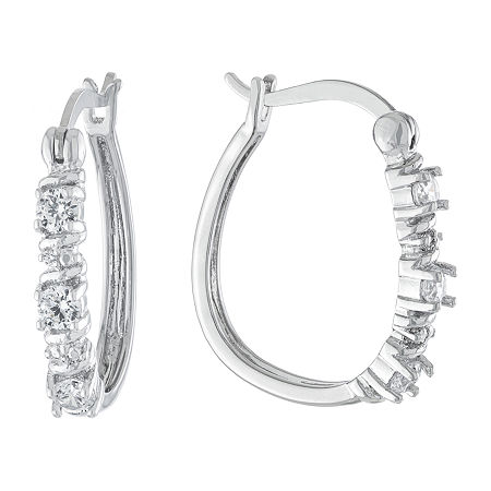 Click here for Sparkle Allure Womens Cubic Zirconia 23mm Hoop Ear... prices