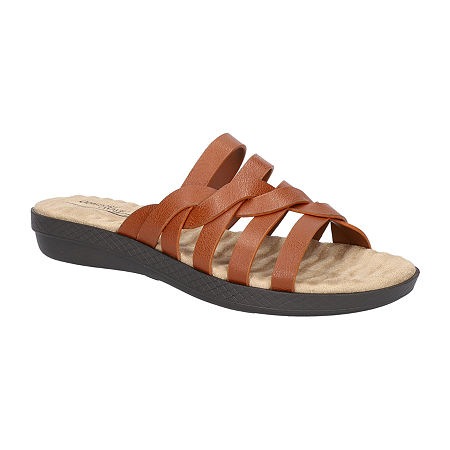 Click here for Easy Street Womens Sheri Wedge Sandals  7 Wide  Br... prices
