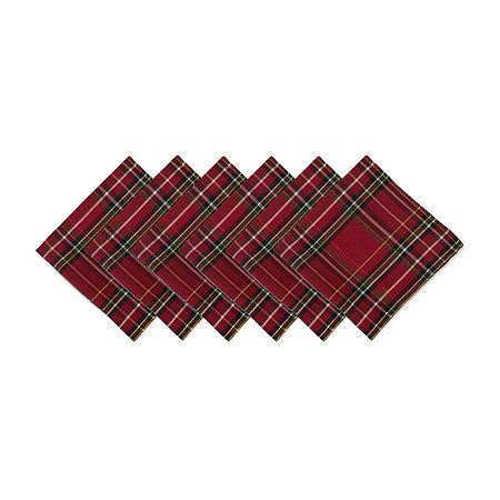 Click here for Design Imports Holiday Metallic Plaid 6-pc. Napkin... prices