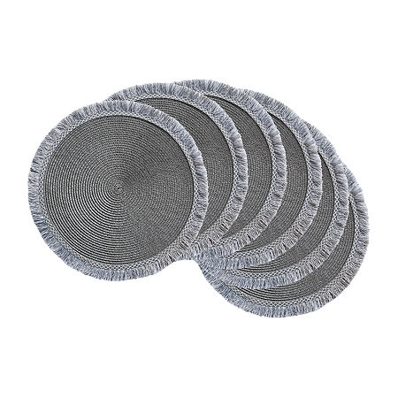 Click here for Design Imports Round 6-pc. Fringed Placemat  One S... prices