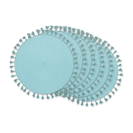 Click here for Design Imports Tassel Woven Round 6-pc. Placemats... prices