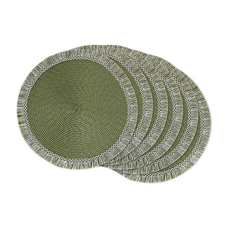 Click here for Design Imports Round 6-pc. Fringed Placemat  One S... prices
