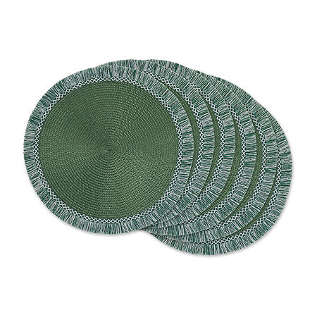 Click here for Design Imports Round 6-pc. Fringed Placemat  One S... prices