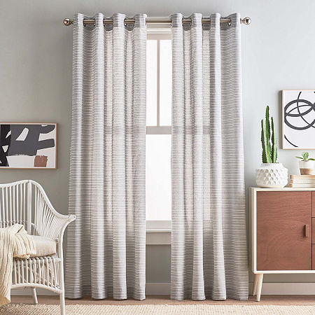 Click here for Peri Home Cargo Stripe 84 x 50 Grommet Window Pane... prices