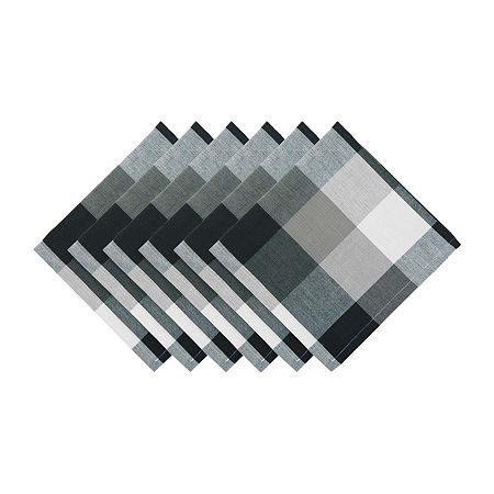 Click here for Design Imports Black Tri Color Check 6-pc. Napkins... prices