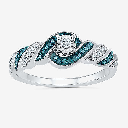 Click here for Promise My Love Womens 1/6 CT. T.W. Natural Blue D... prices