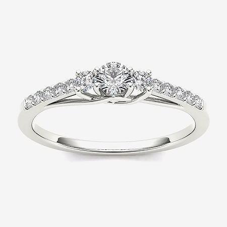 Click here for 1/3 CT.T.W. Natural Diamond 10K White Gold 3-Stone... prices