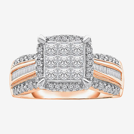 Click here for Womens 1 CT. T.W. Natural White Diamond 10K Rose G... prices