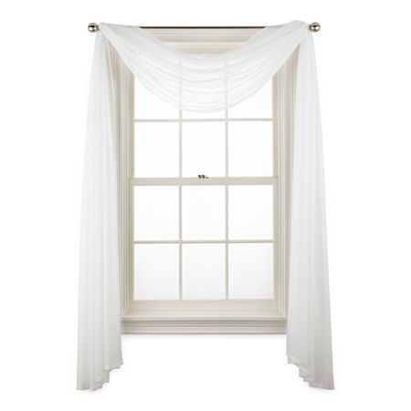 Click here for Liz Claiborne Lisette Scarf Valance  One Size  Whi... prices