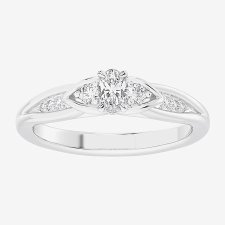 Click here for (G-H / Si1-Si2) Womens 1/3 CT. T.W. Lab Grown Whit... prices