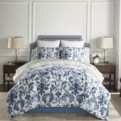 Broadhaven Jensen 8-pc. Floral Reversible Complete Bedding Set with ...