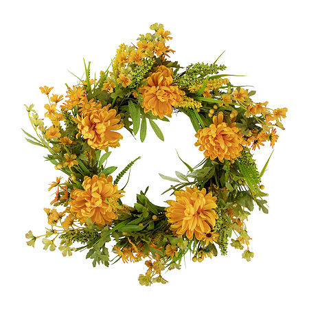 Click here for Northlight 24in Yellow Peony Artificial Fall Harve... prices