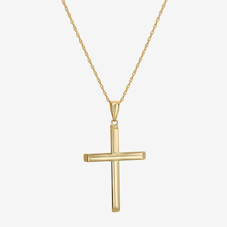 Click here for Mens 14K Gold Cross 22 Inch Pendant Necklace  One... prices