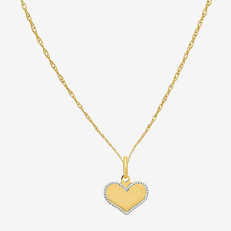 Click here for Made in Italy Womens 14K Two Tone Gold Heart 18 In... prices