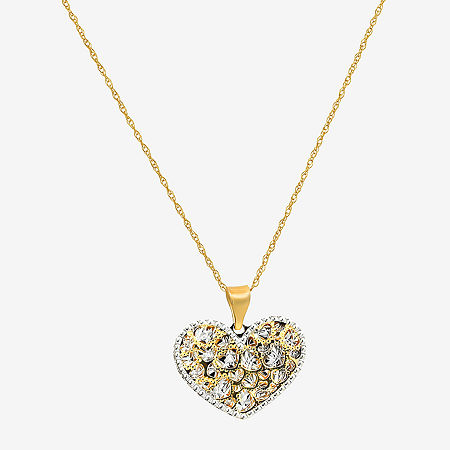 Click here for Made in Italy Womens 14K Gold Heart 18 Inch Pendan... prices