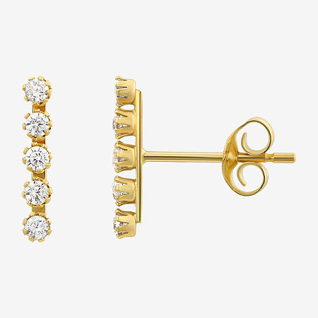 Click here for Cubic Zirconia 14K Gold 9mm Stud Earrings  One Siz... prices
