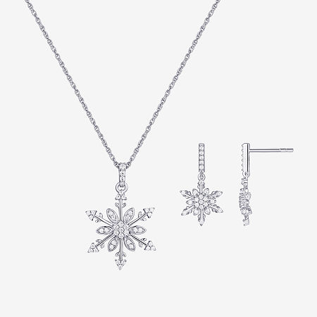Click here for 1928 Womens Cubic Zirconia Sterling Silver Snowfla... prices