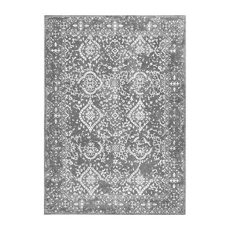 nuLoom Bodrum Oriental Vintage-Inspired Odell 5 x 75 Area Rug - Silver