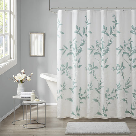 Madison Park Cecily Shower Curtain  72 x 72 - Seafoam