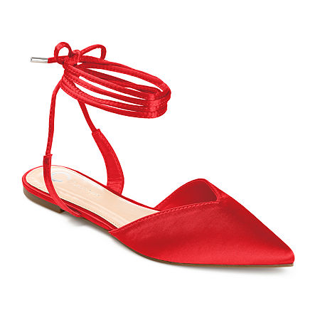 Click here for Journee Collection Theia Womens Pointed Ballet Fla... prices
