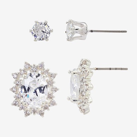 Click here for Sparkle Allure Cubic Zirconia 12.6mm Stud Earrings... prices