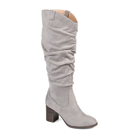 Journee Collection Womens Aneil Extra Wide Calf Boots - Gray