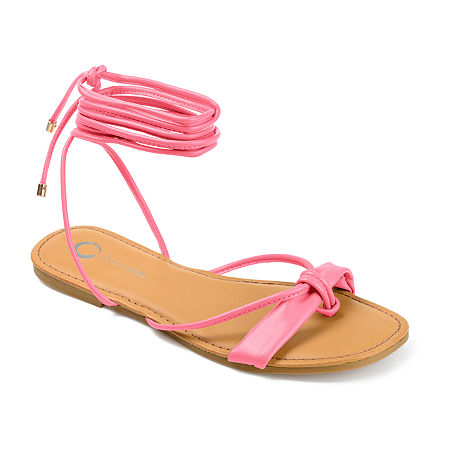 Click here for Journee Collection Womens Jiyrie Tie-Up Sandal - C... prices